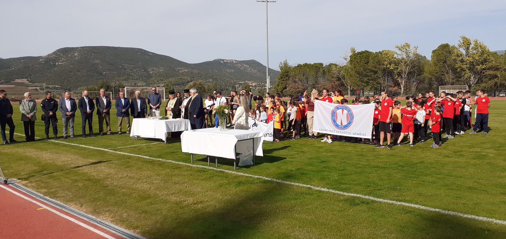Τελετή Αγιασμού -Εγκαινίων στο Στάδιο Νεμέας -VIDEO - NemeaPress